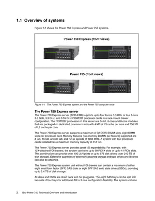 IBM Power 750 and 755 Technical Overview and Introduction | PDF