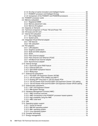 IBM Power 750 and 755 Technical Overview and Introduction | PDF