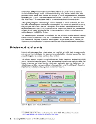 Choosing IBM Flex System for Your Private Cloud Infrastructure | PDF