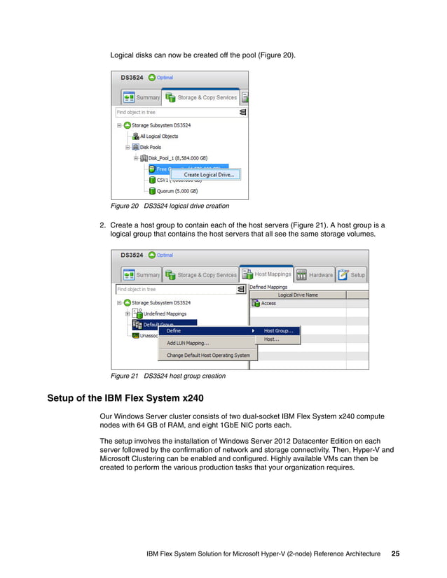 IBM Flex System Solution for Microsoft Hyper-V (2-node) Reference Architecture | PDF
