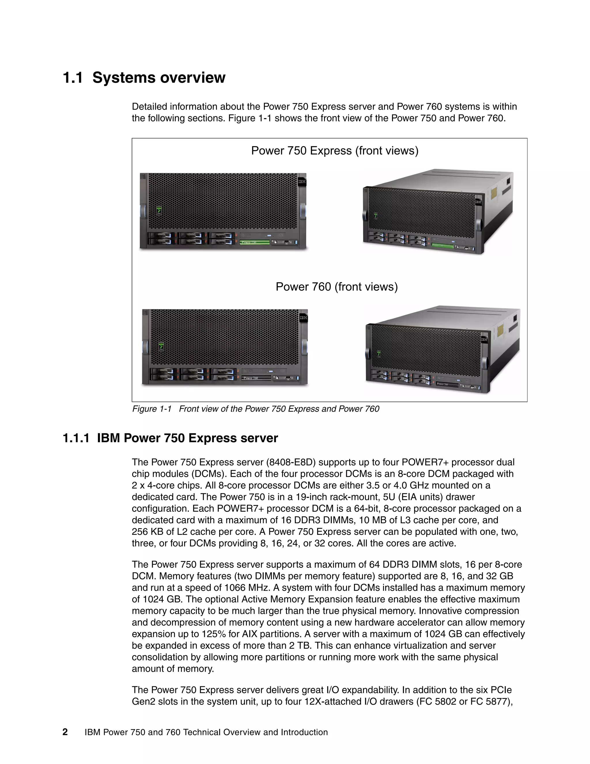 IBM Power 750 and 760 Technical Overview and Introduction | PDF