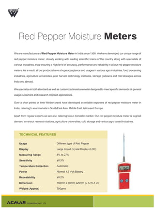 Red pepper moisture meters | PDF