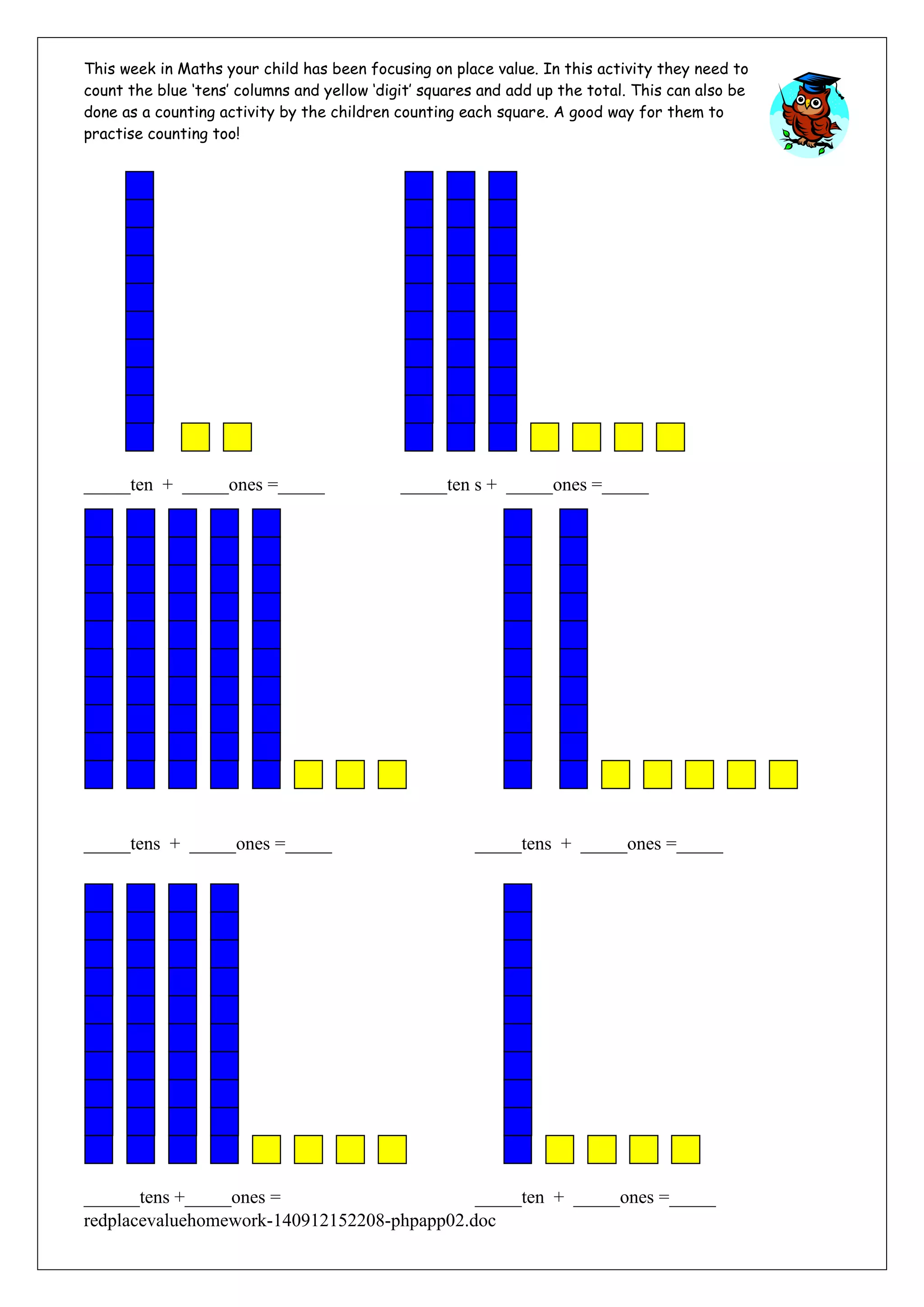 Red place value homework | PDF