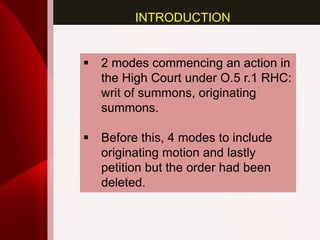 Red presentation title | PPTX