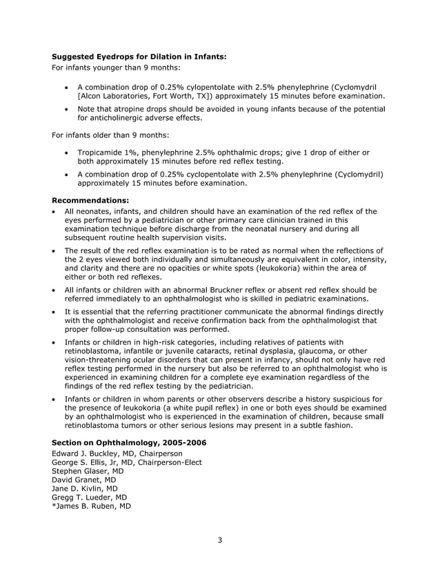 Testing for Red reflex in newborn, infant | PDF | Eye and Vision ...