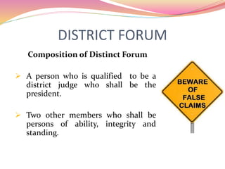 Redressal agencies for consumer disputes | PPTX