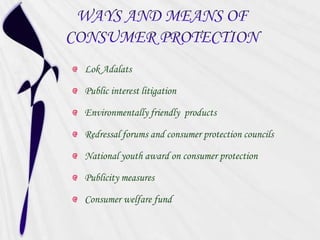 Redressal mechanism as per consumer protection act | PPTX