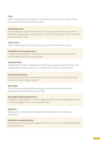 Redress Solutions | Planning a successful legal claim | PDF