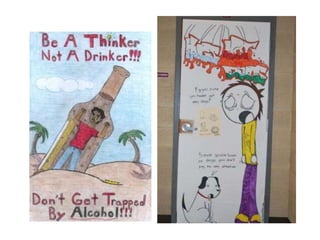 Red ribbon week posters | PPTX | Drawing and Sketching | Arts and Crafts