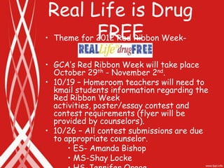Red ribbon week pres | PPTX | Substance Abuse | Diseases and Conditions