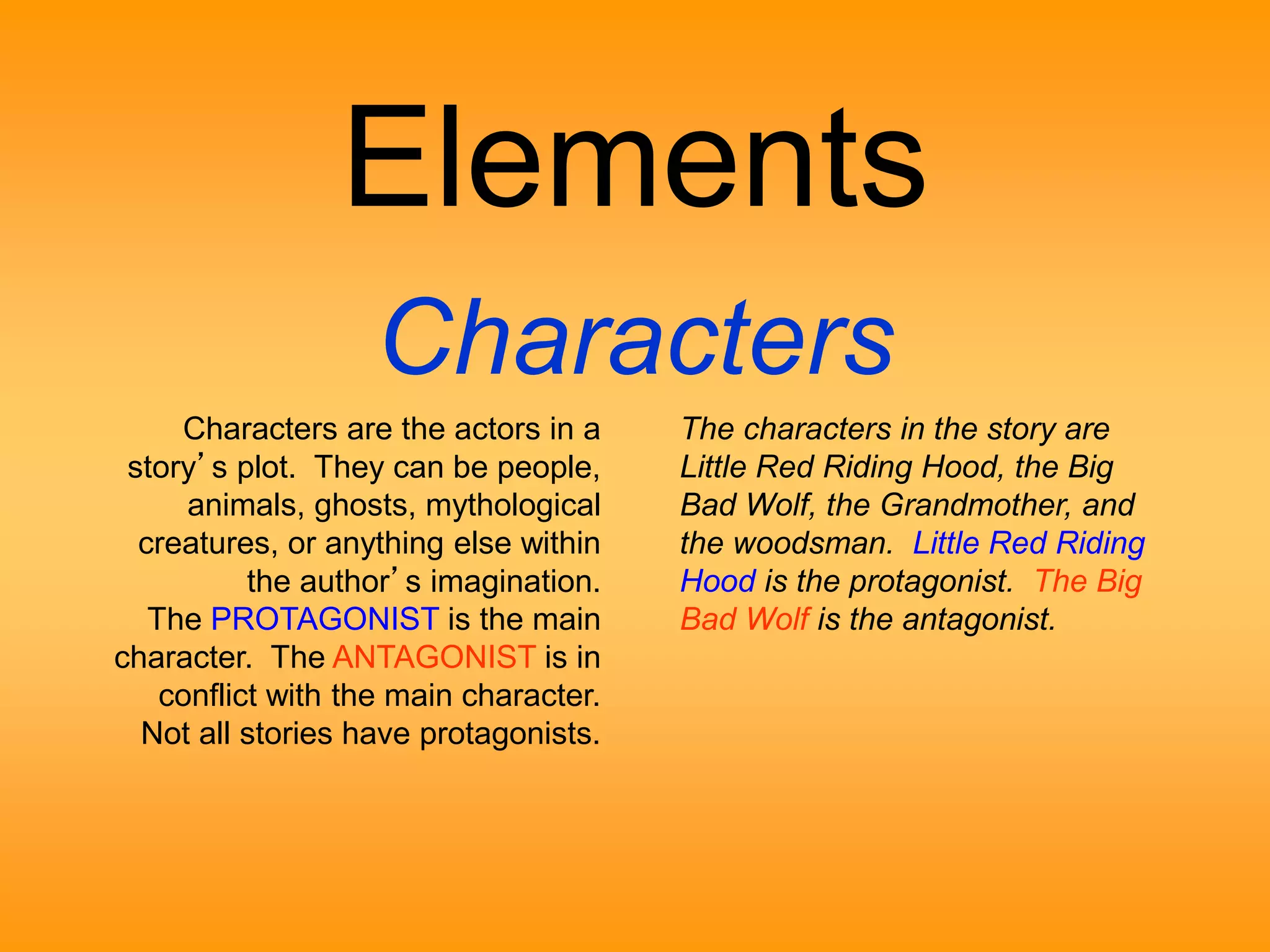 Red riding hood and plot | PPT