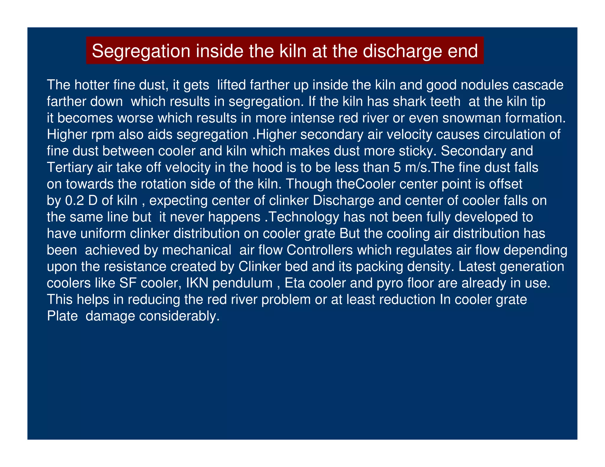 Red river in clinker cooler | PDF