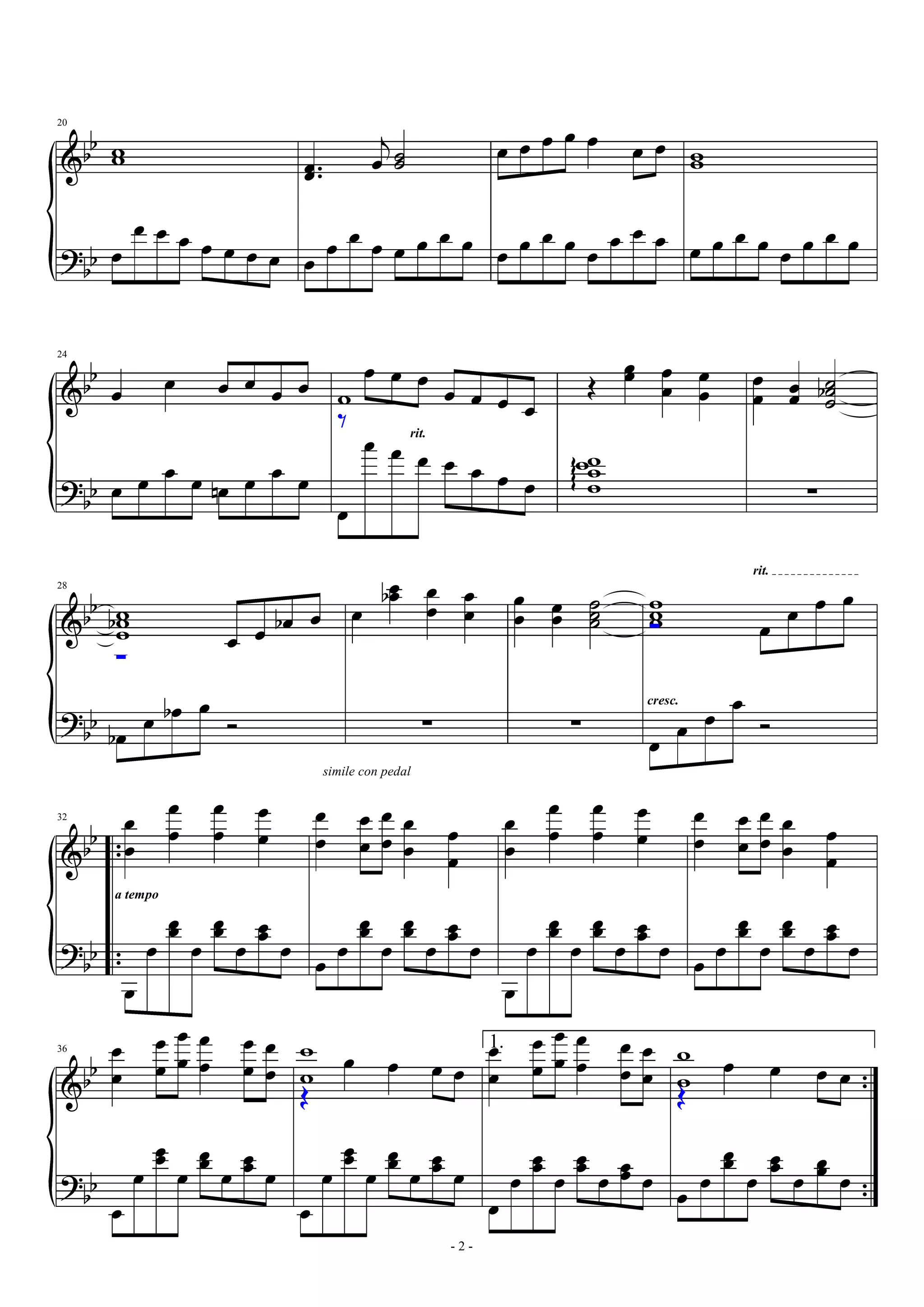 Piano sheet music chinese songs - Red river valley | PDF