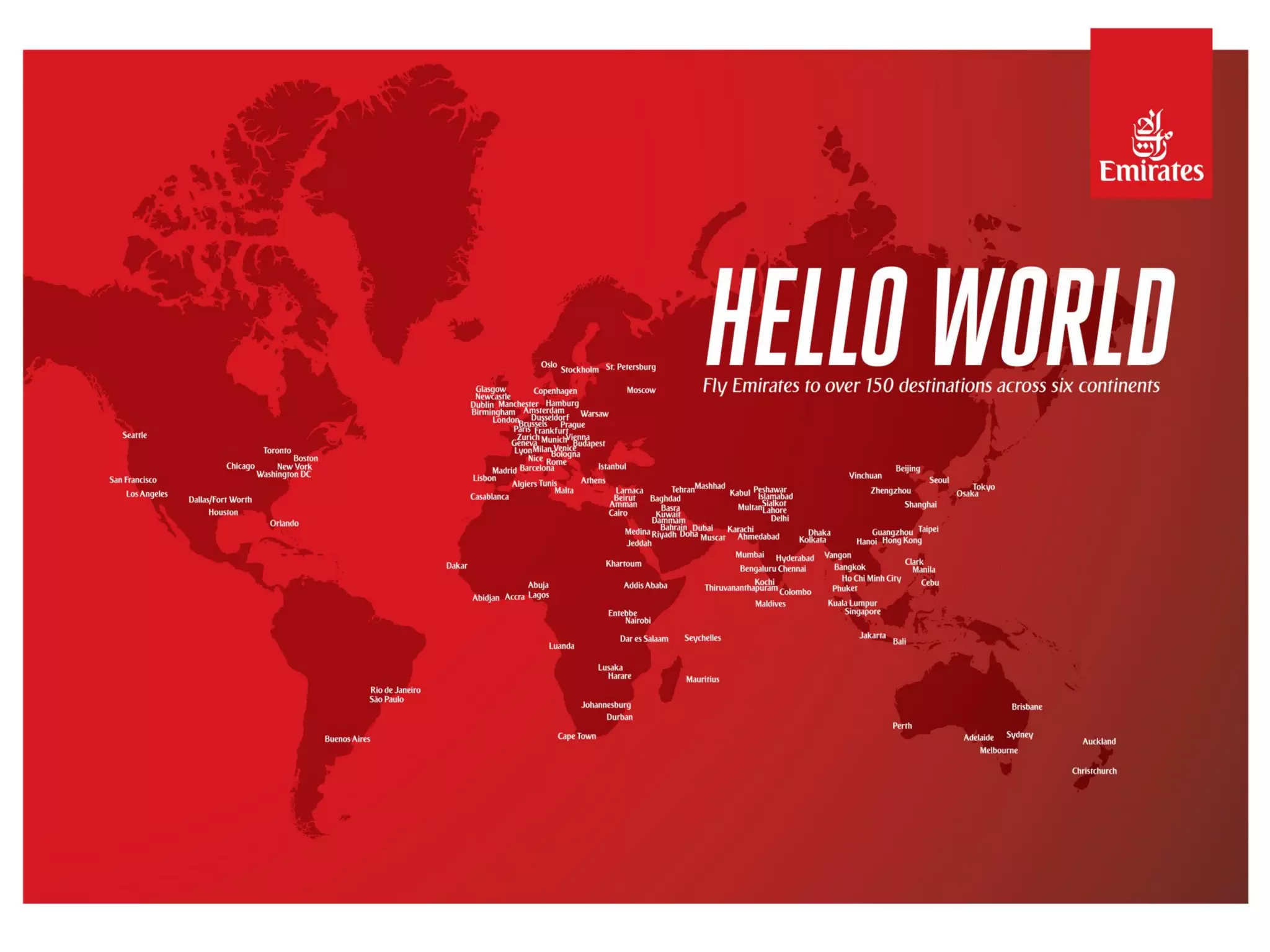 Emirates route map - May 2016 | PDF