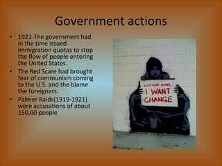 1920s Red Scare Powerpoint