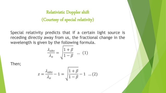 Redshift | PPTX | Physics | Science