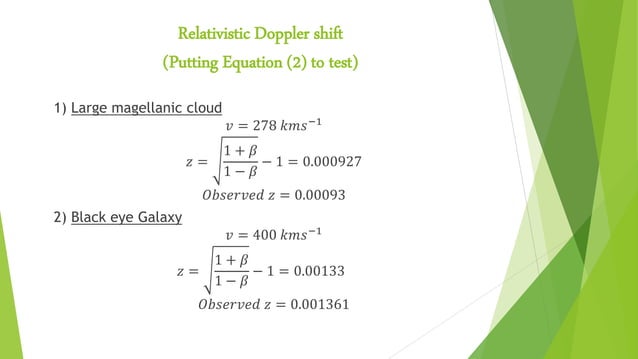 Redshift | PPTX | Physics | Science