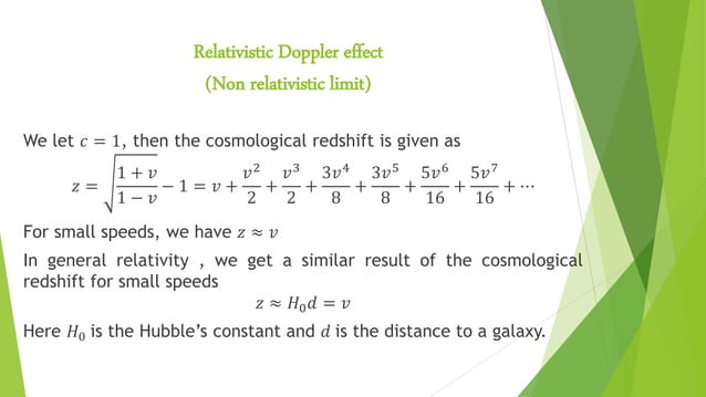 Redshift | PPTX | Physics | Science