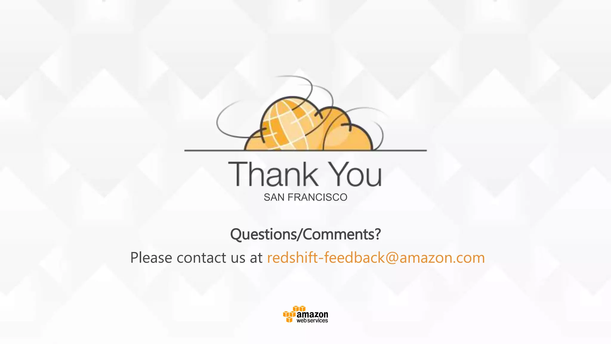 Redshift Chartio Event Presentation | PPTX