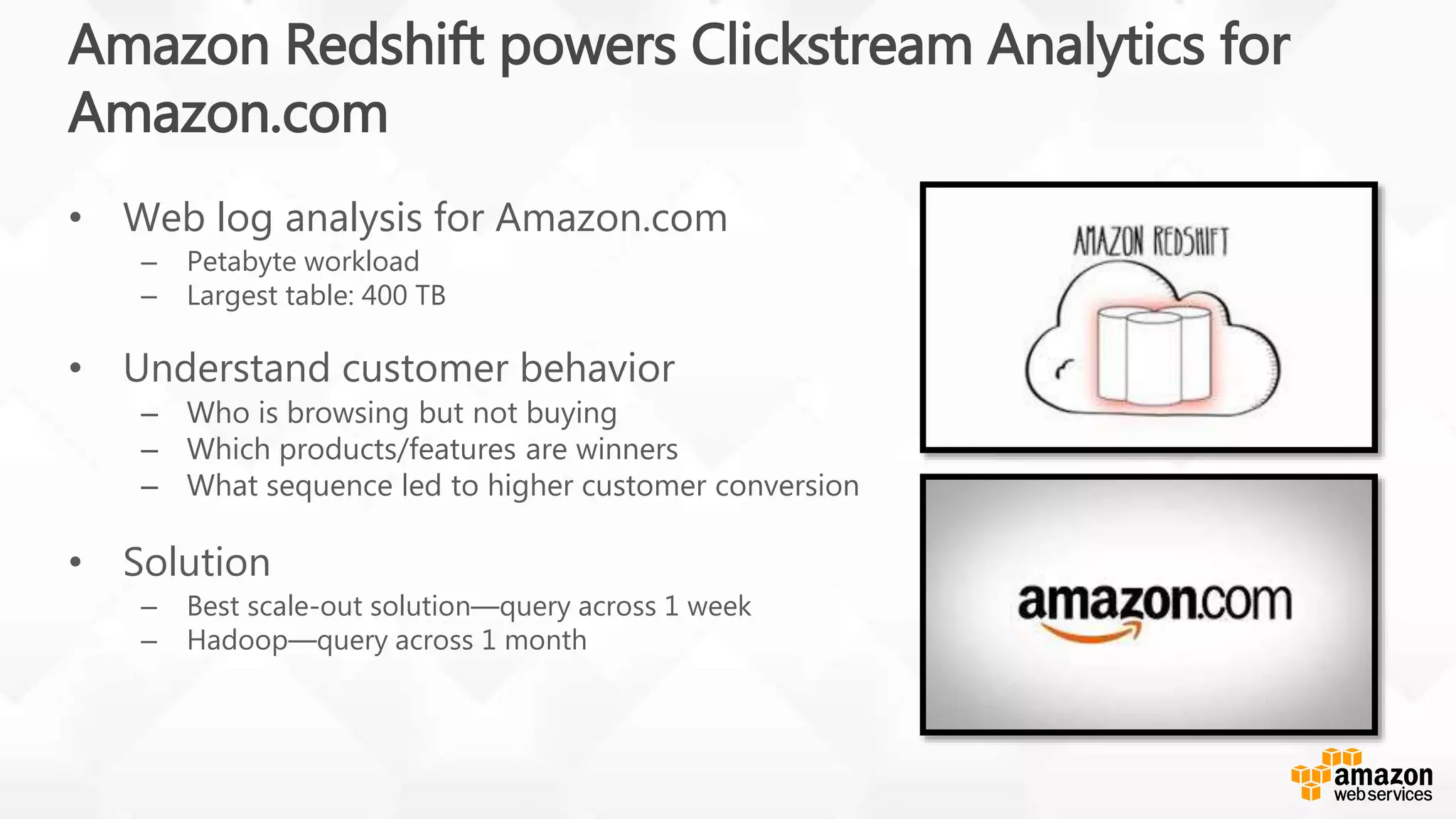 Redshift Chartio Event Presentation | PPTX