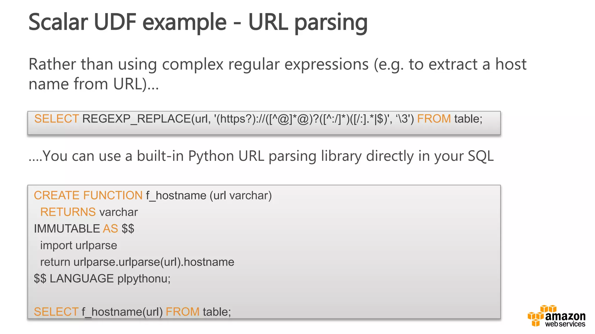 Redshift Chartio Event Presentation | PPTX