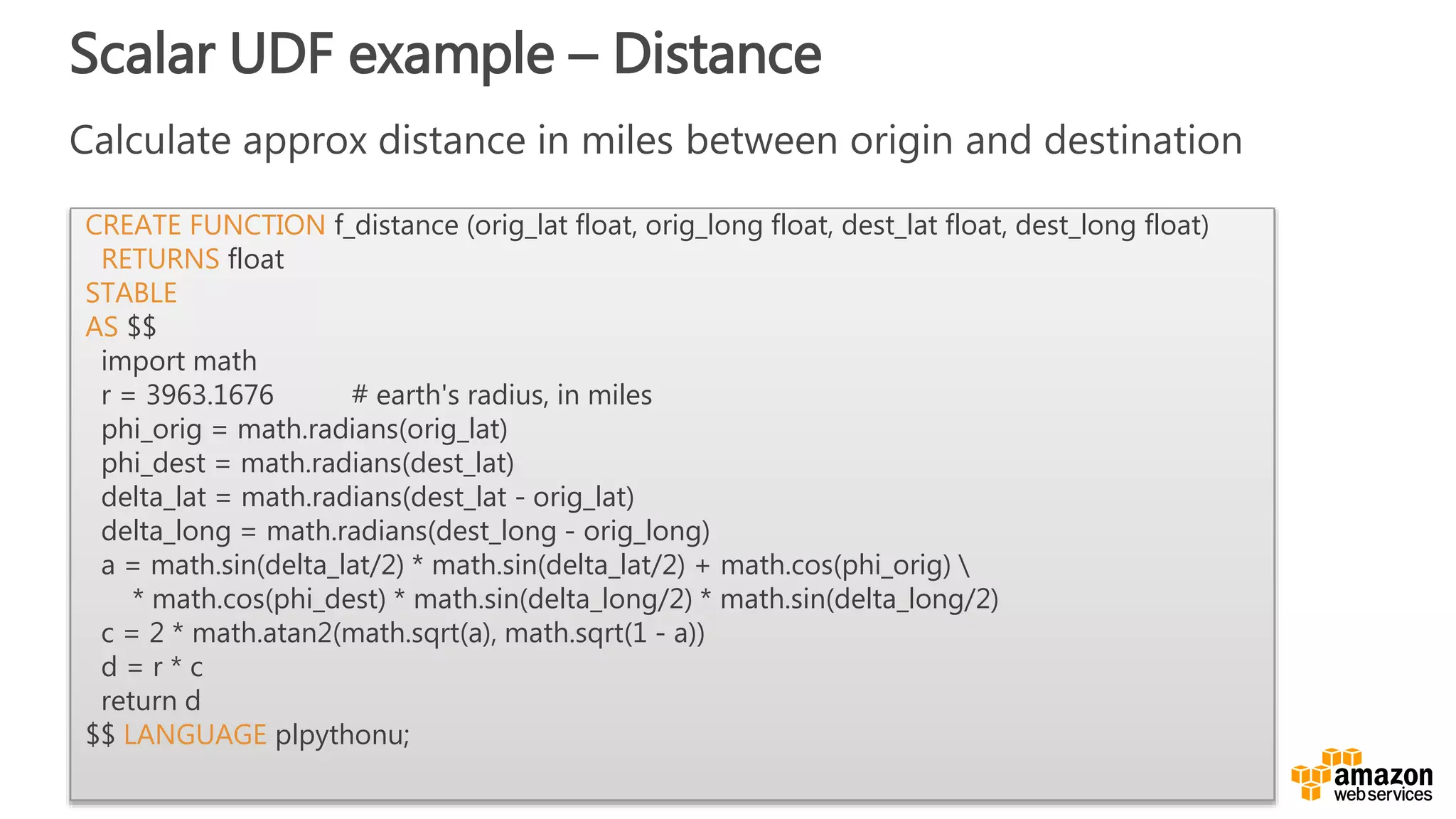 Redshift Chartio Event Presentation | PPTX