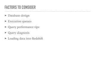 Redshift performance tuning | PPT
