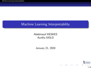 Machine Learning Interpretability / Explainability | PDF | Artificial Intelligence | Technology ...