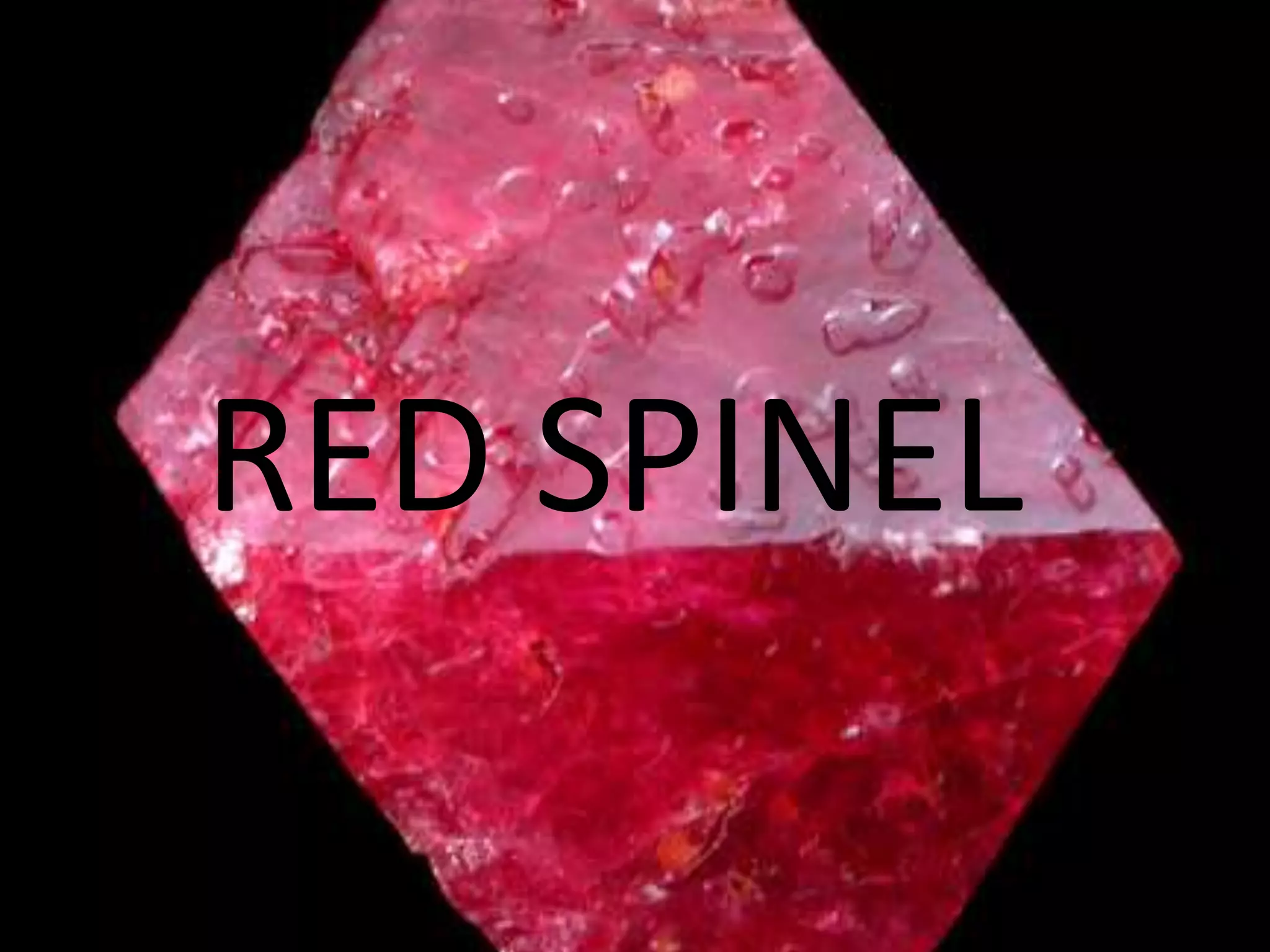 Red spinel | PPTX