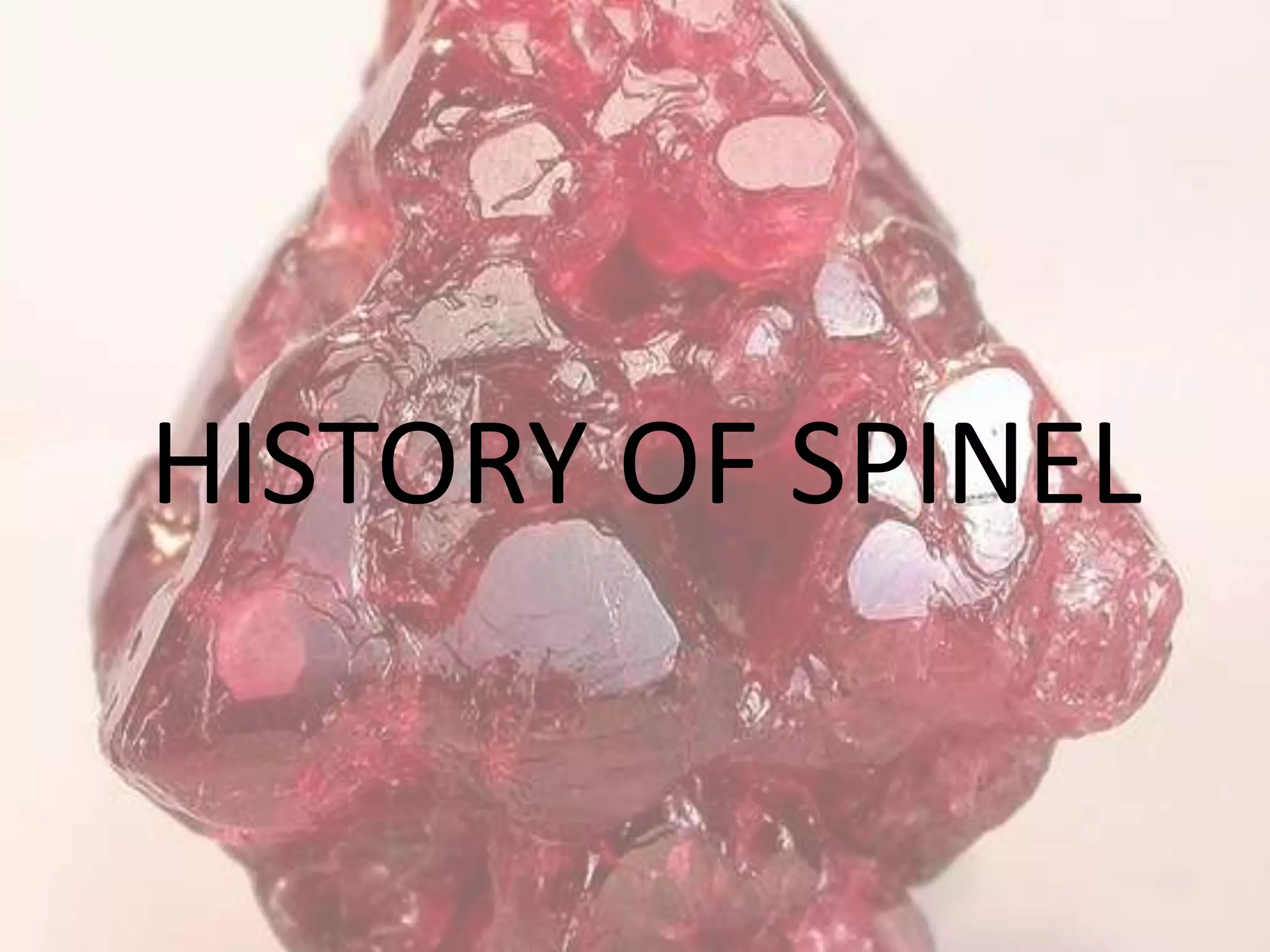 Red spinel | PPTX