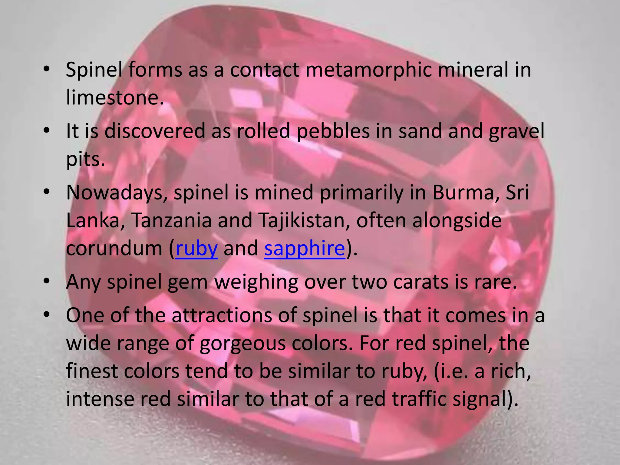 Red spinel | PPTX