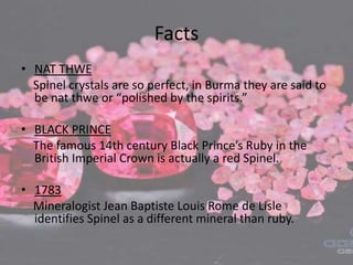 Red spinel | PPTX