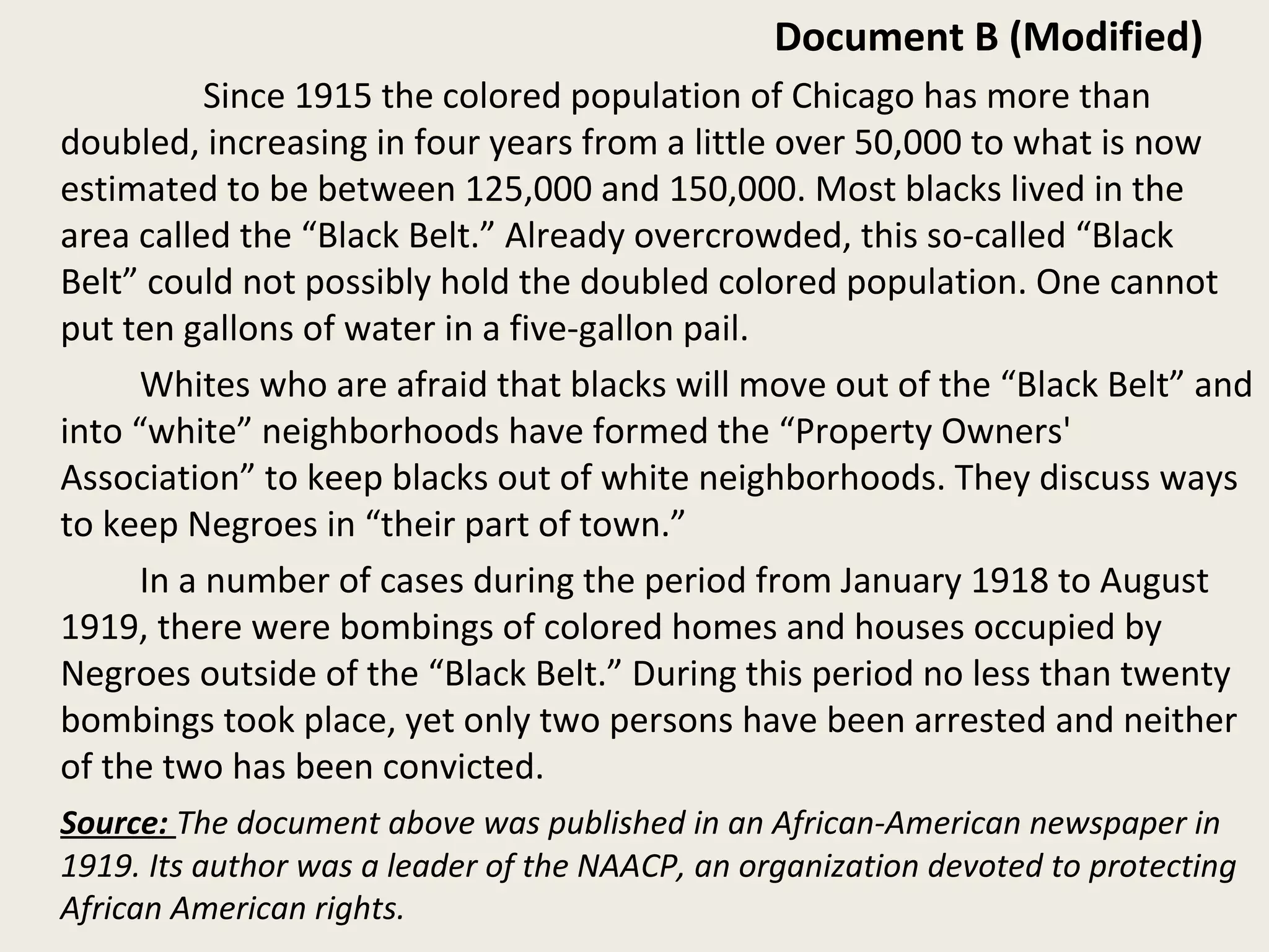 Red Summer 1919 | PPT