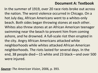 The Red Summer 1919 | PPT