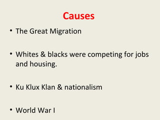 The Red Summer 1919 | PPT