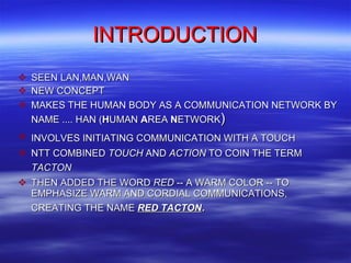 Red tacton ppt | PPT