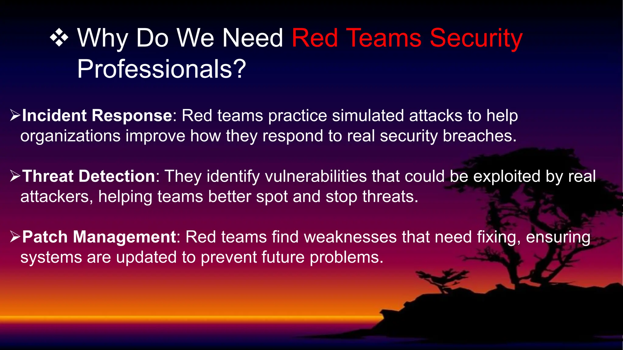 Red Team vs Blue teaming . and how they are working | PPTX