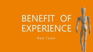 Red Team and Benefits Mapping | PPT