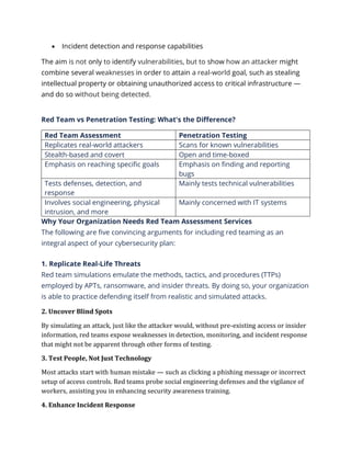 Red Team Assessment Services What Are They and Why Your Company Needs ...