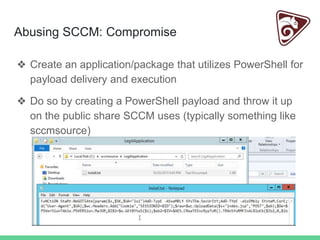 Red team upgrades using sccm for malware deployment | PPTX