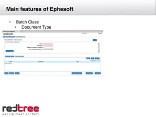 Ephesoft overview by RedTree | PPTX