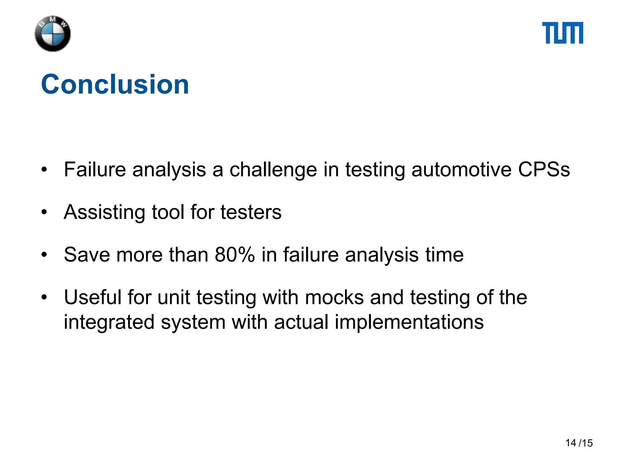 Reducing Failure Analysis Time: An Industrial Evaluation | PPT