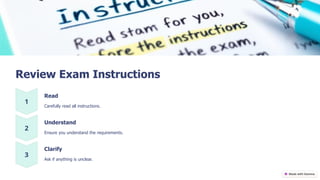 7 Exam tips to help you succeed pdf | PDF