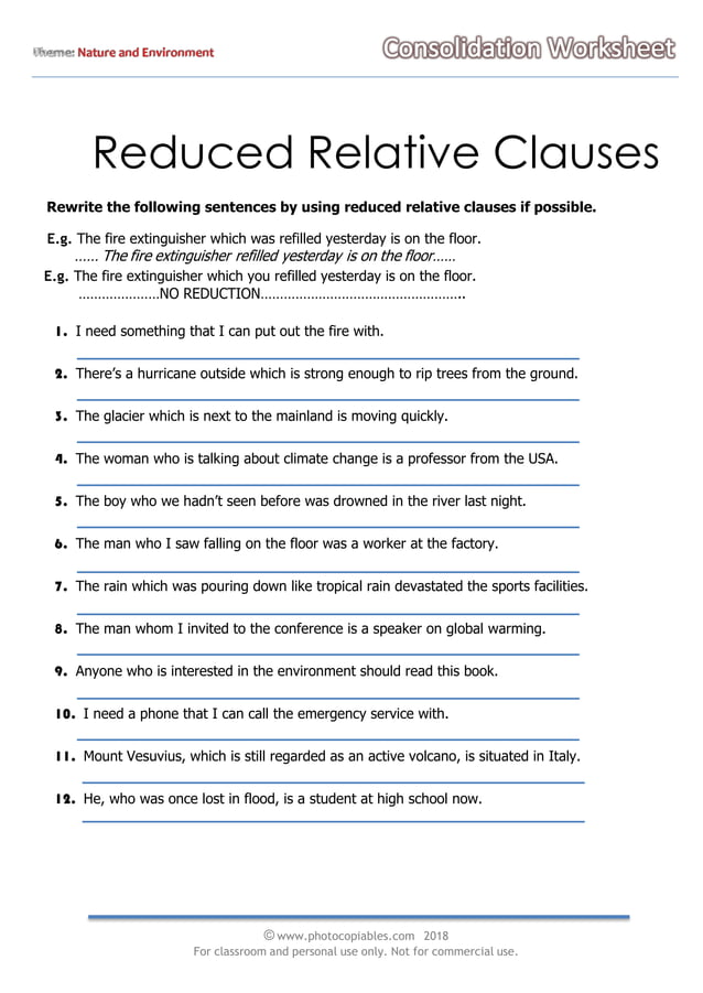 Reduced relative-clauses | PDF | Weather | Science