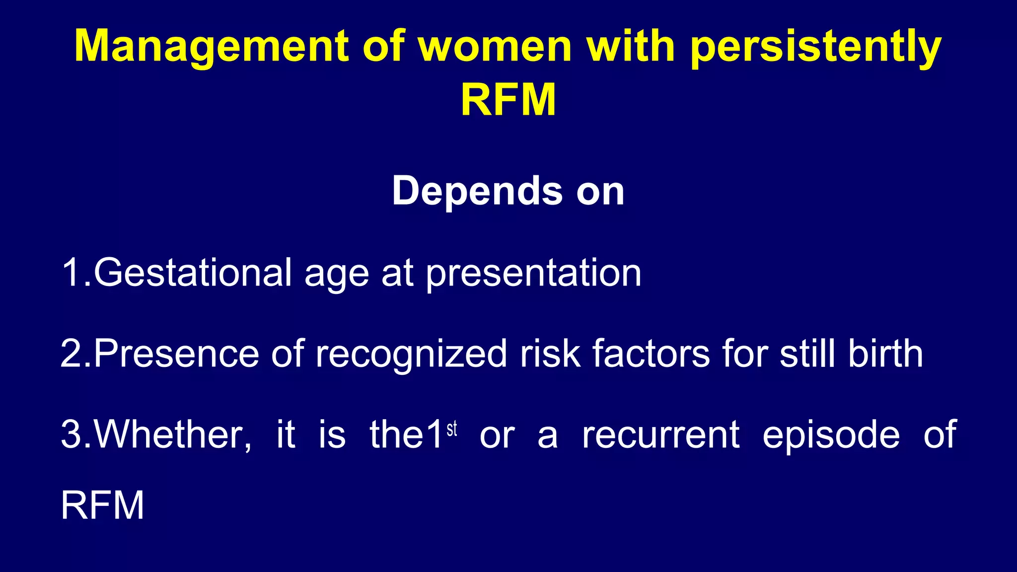 Decreased fetal movements | PPT