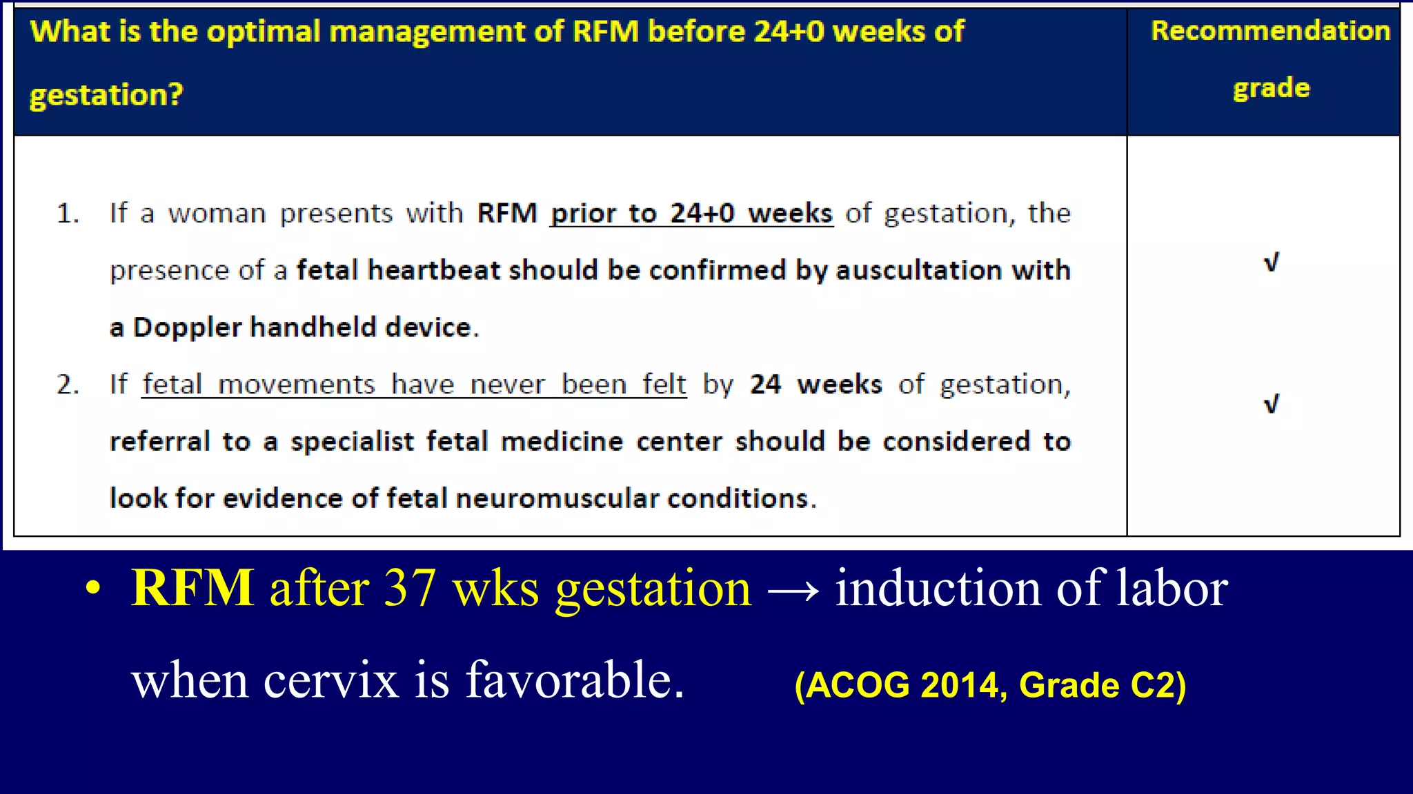 Decreased fetal movements | PPT