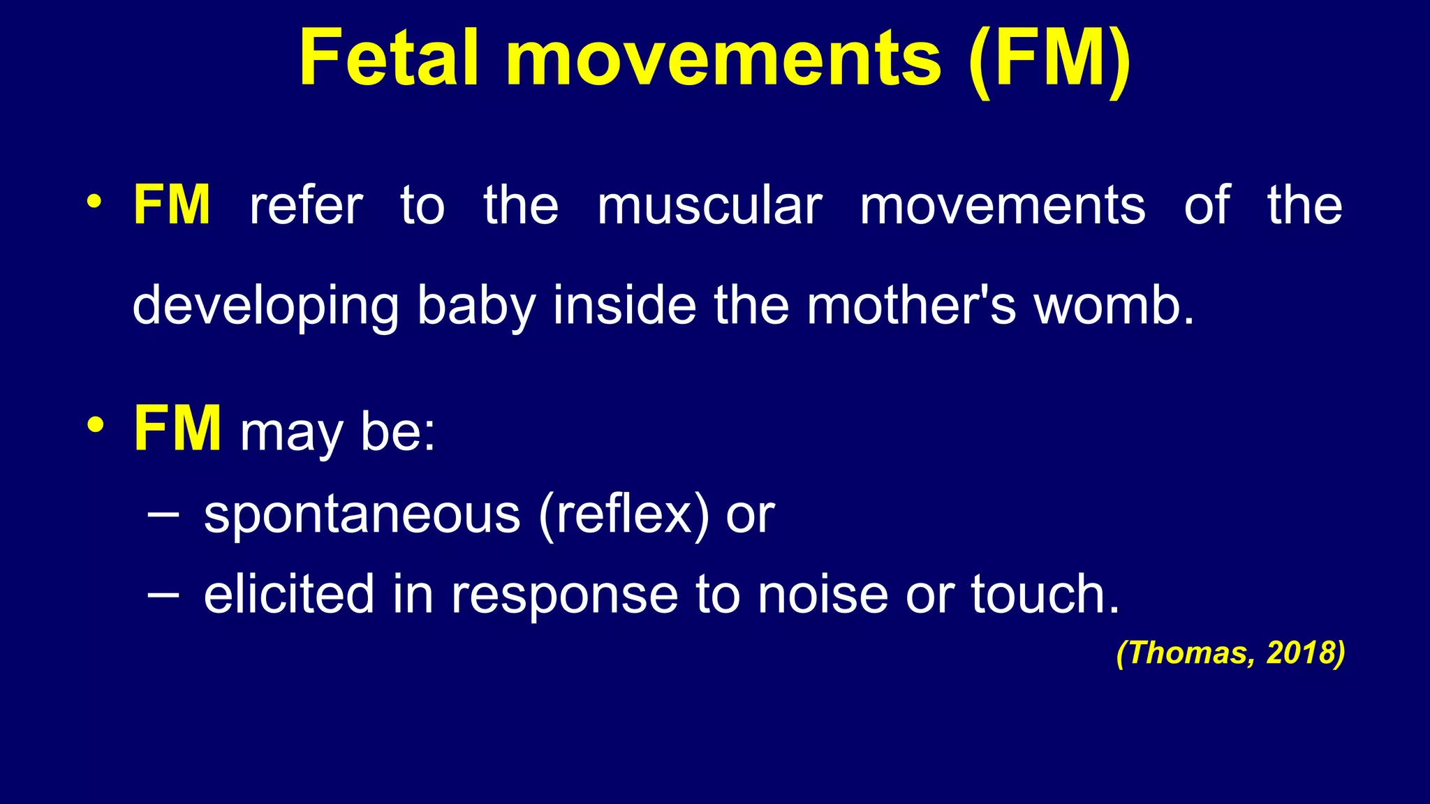 Decreased fetal movements | PPT