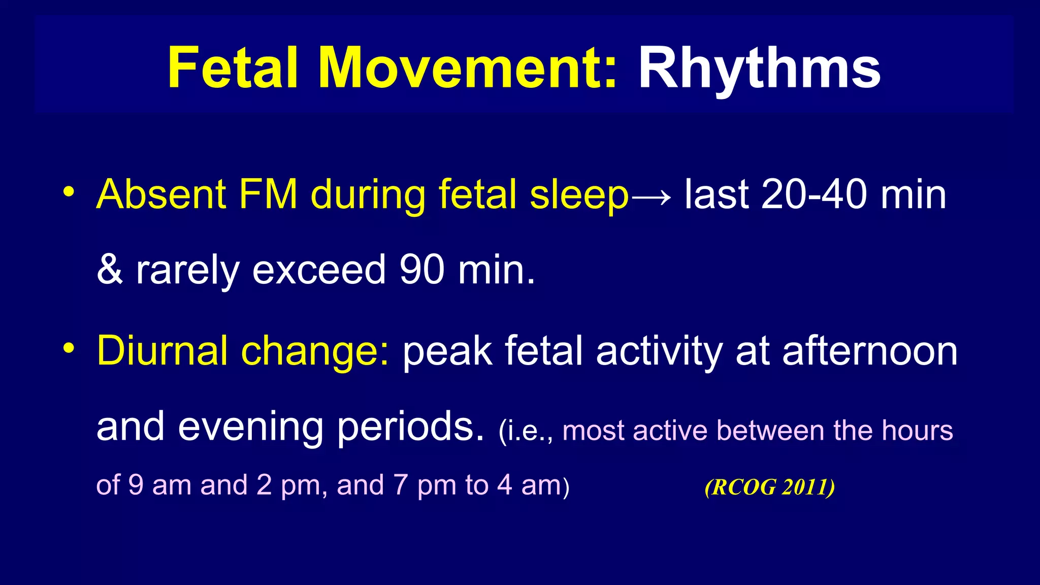 Decreased fetal movements | PPT