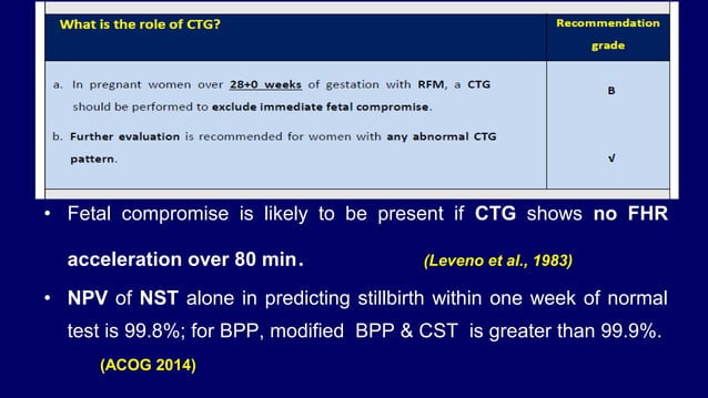 Decreased fetal movements | PPT | Pregnancy | Reproductive Health
