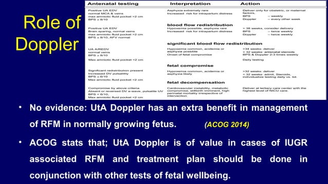 Decreased fetal movements | PPT | Pregnancy | Reproductive Health